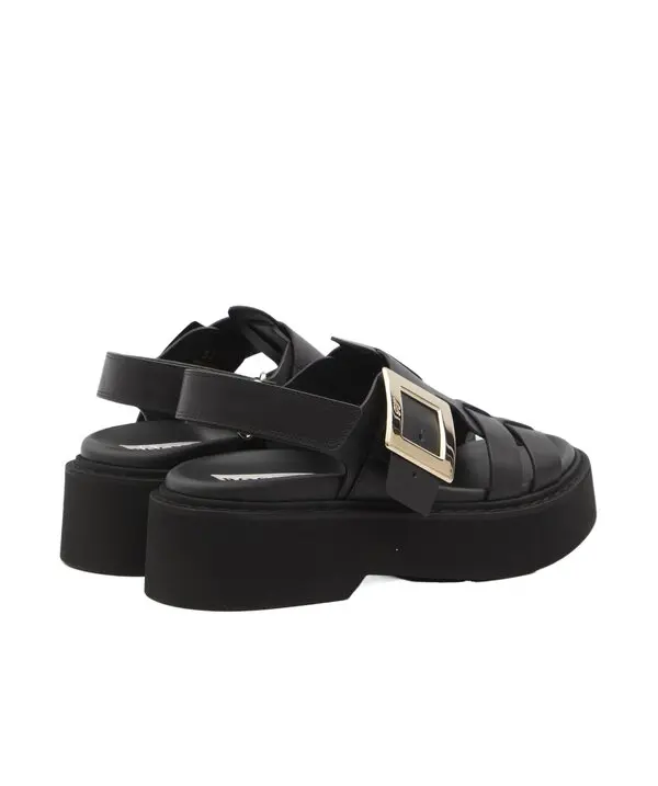 ROGER VIVIER Viv Rangers Buckled Platform Sandals