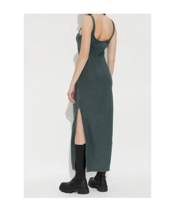 SAMSOE SAMSOE Sasunna Sleeveless Midi Dress With Side Slits - Black