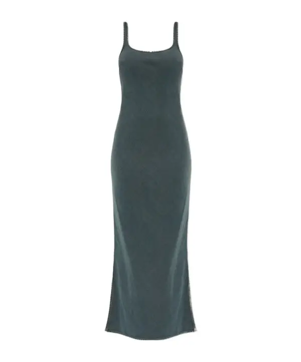 SAMSOE SAMSOE Sasunna Sleeveless Midi Dress With Side Slits - Green