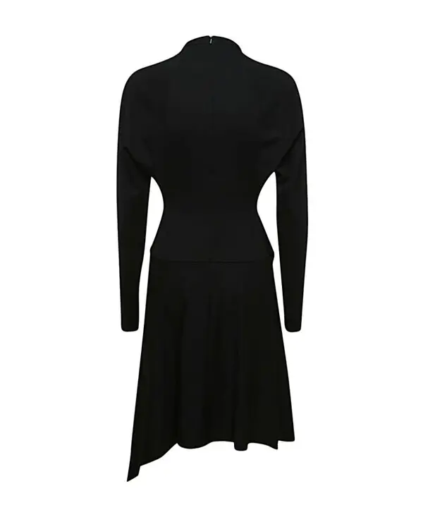 J.W.ANDERSON Asymmetrical Hem Chain Detail Midi Dress