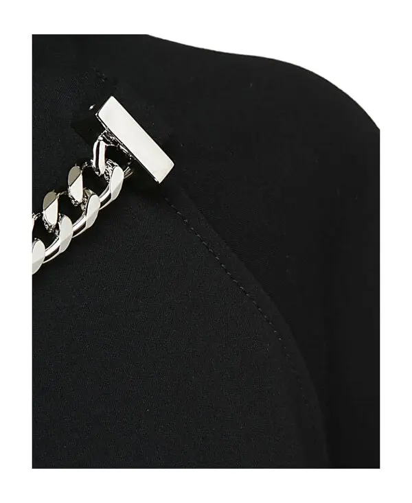 J.W.ANDERSON Asymmetrical Hem Chain Detail Midi Dress