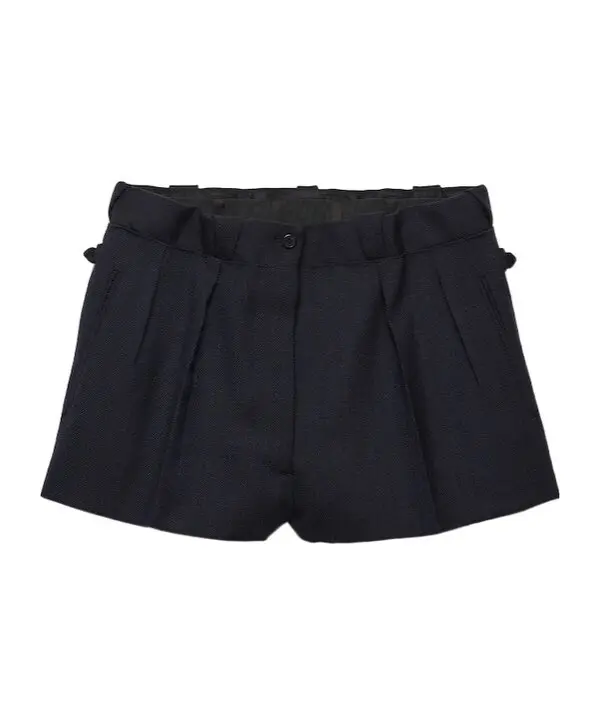 Prada Chevron Pleated Shorts - Blue