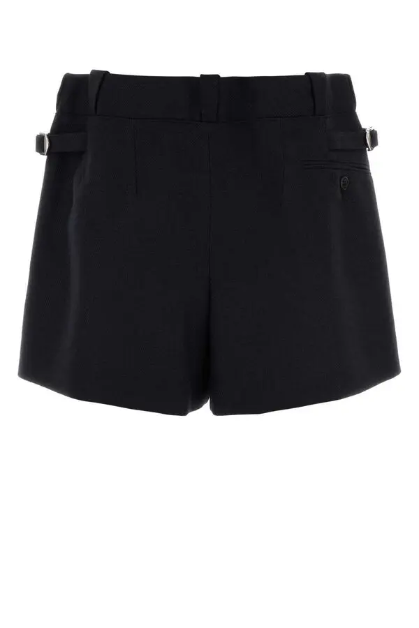 Prada Chevron Pleated Shorts