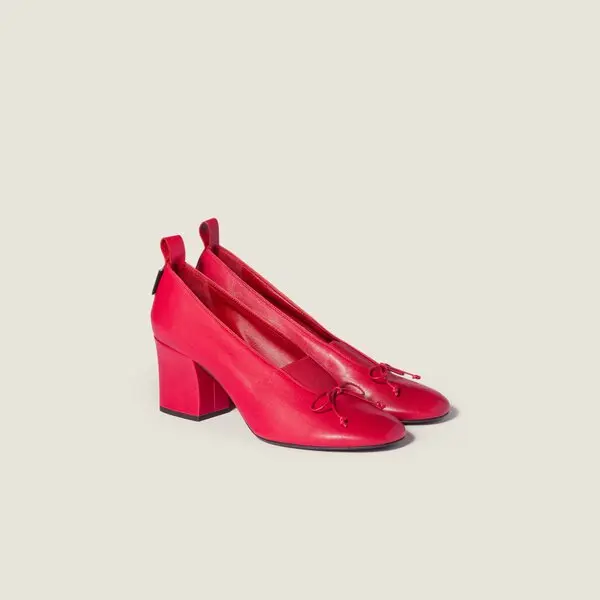 Miu Miu Lan Nappa Leather Pumps