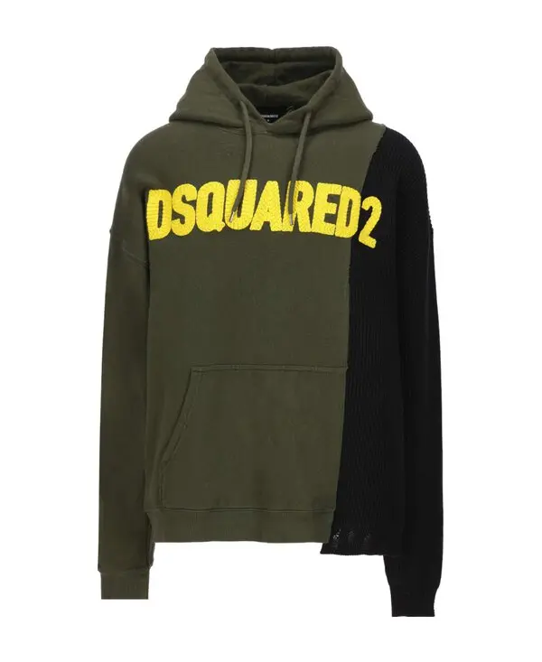 Dsquared2 Panelled Drawstring Hoodie