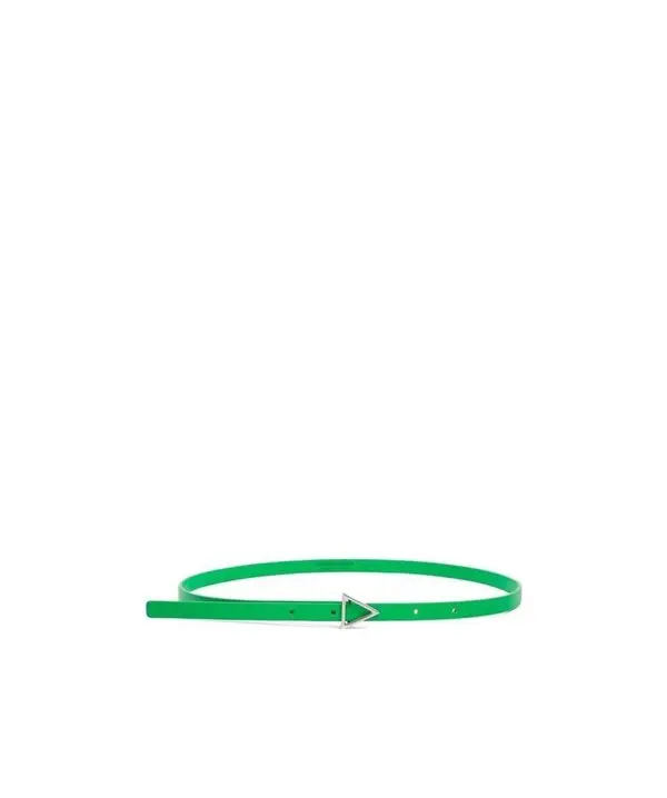 Bottega Veneta Triangle Buckle Thin Belt - Green