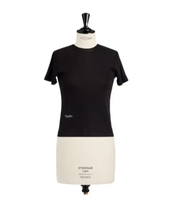 Dior Short-sleeved Crew Neck Sweater - Black