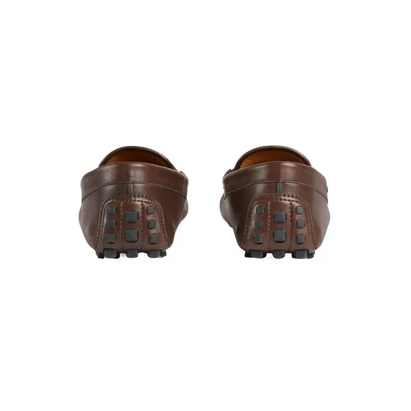 Gucci Web Stripe Driving Loafers