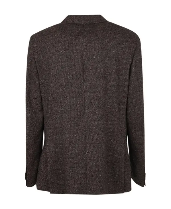 Zegna Single-breasted Twill Blazer - Black