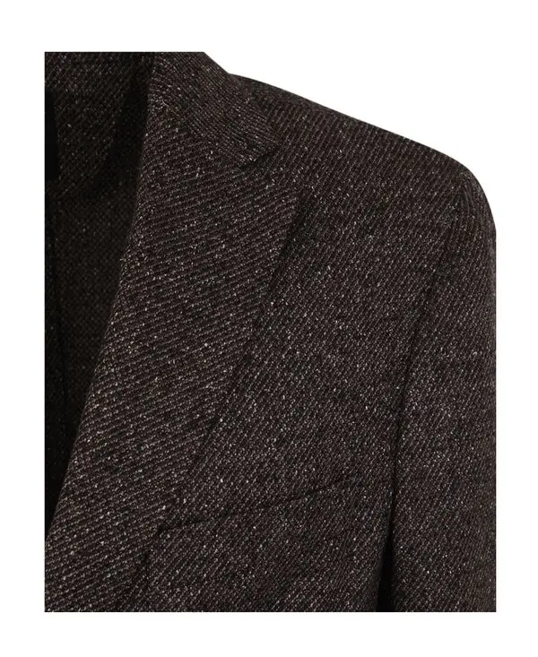Zegna Single-breasted Twill Blazer - Black