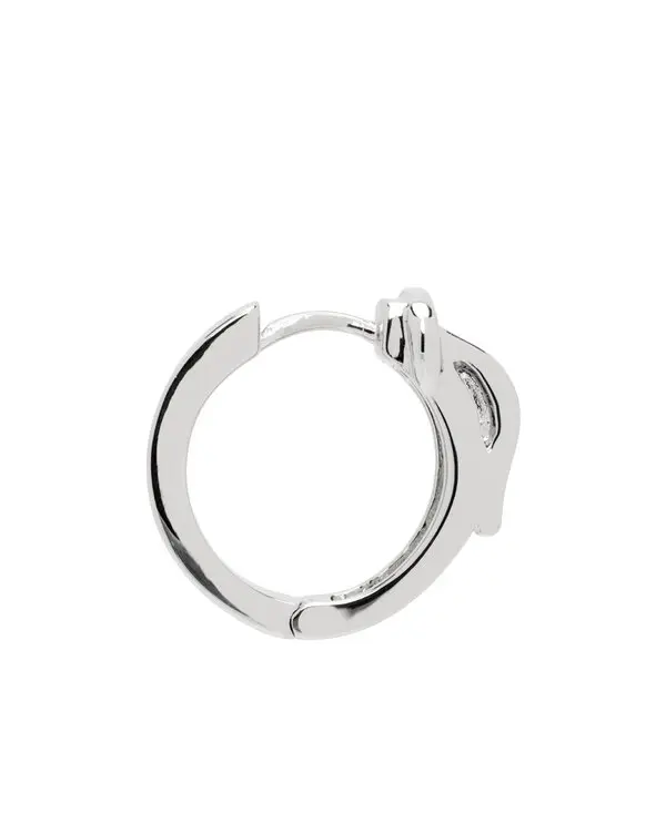 VIVIENNE WESTWOOD Logo Engraved Hoop Earrings - White