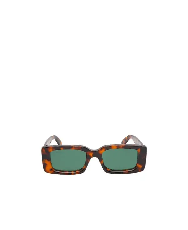 Off-White Arthur Rectangular Frame Sunglasses - Green
