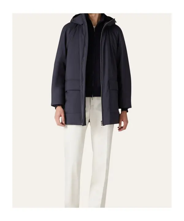 Loro Piana Hooded Zip-up Casual Jacket