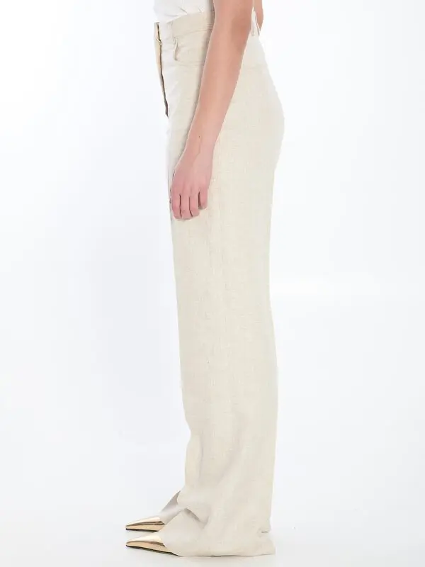 Jacquemus Buckle Detailed Wide-leg Trousers
