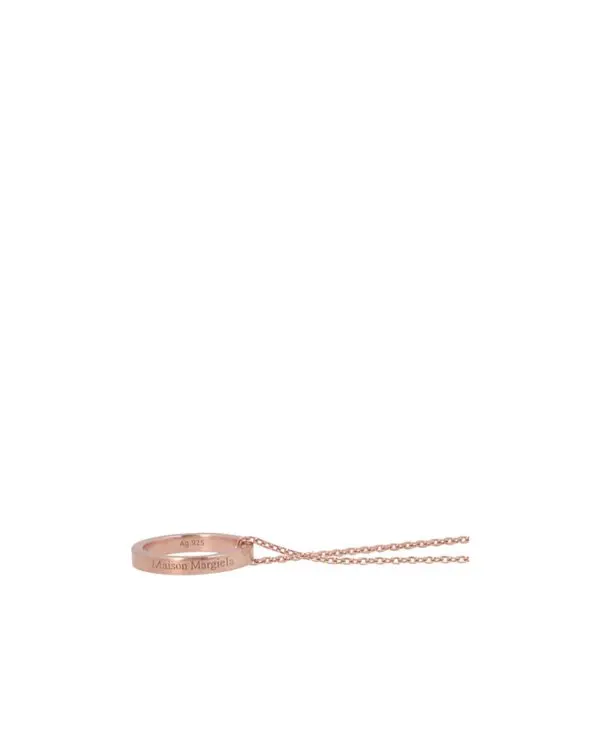 MAISON MARGIELA Numerical Ring Detail Necklace - Yellow