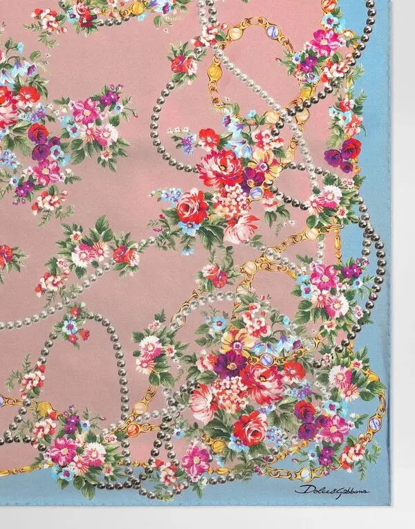 Dolce & Gabbana Floral-print Scarf - Multi-color