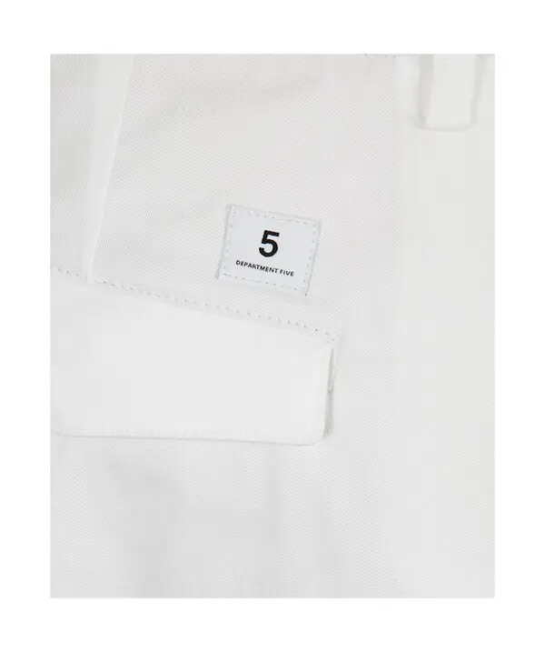 DEPARTMENT 5 Pressed-crease Trousers With Belt Loops - White