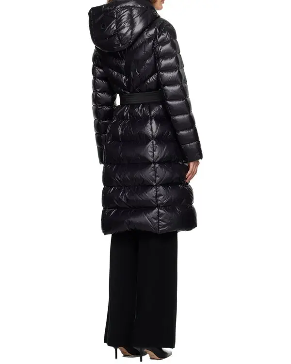 Mackage Coralia Padded Down Coat With Hood And Belt
