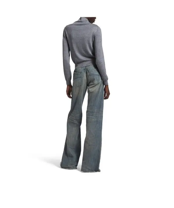 Balenciaga Wide-leg Jeans - Blue