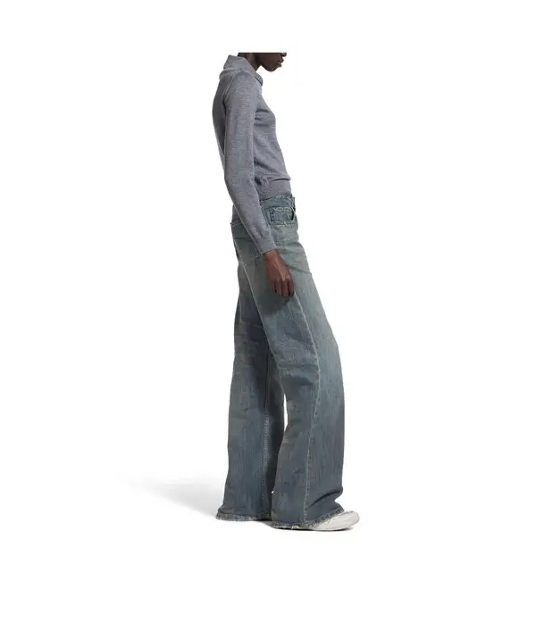 Balenciaga Wide-leg Jeans - Blue