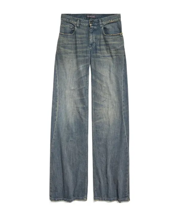 Balenciaga Wide-leg Jeans - Blue