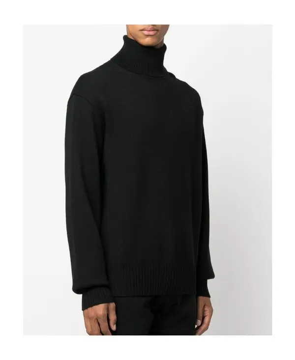 Off-White Roll Neck Long-sleeved Jumper
