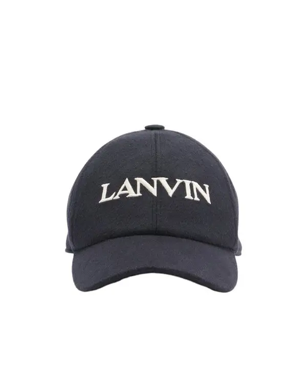 LANVIN Embroidered Logo Cap - Black