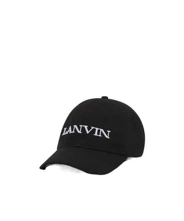 LANVIN Embroidered Logo Cap - Black