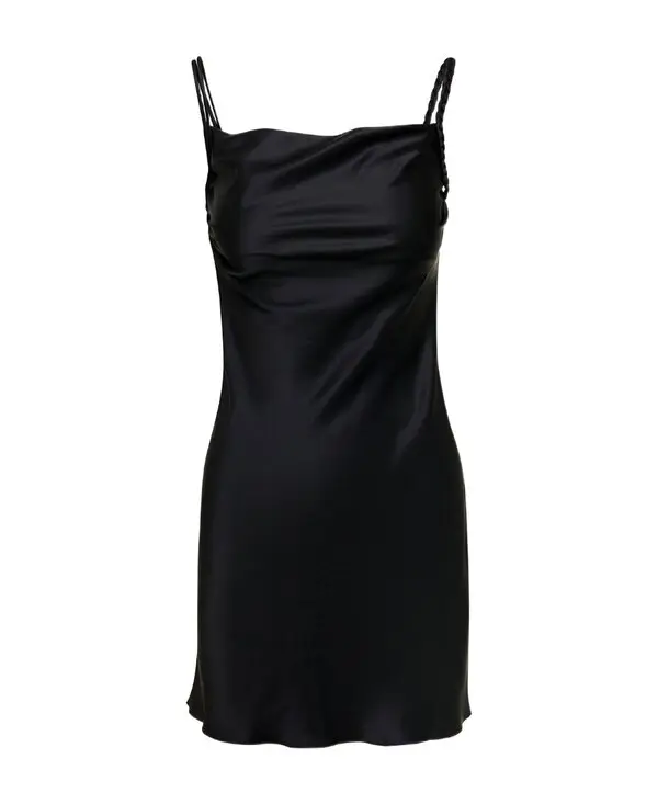 Nanushka Merva Square Neck Satin Mini Dress