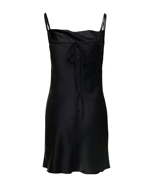 Nanushka Merva Square Neck Satin Mini Dress
