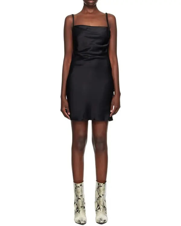 Nanushka Merva Square Neck Satin Mini Dress