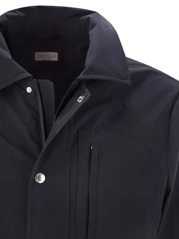 Brunello Cucinelli High-neck Long-sleeve Jacket