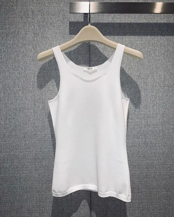 Saint Laurent Sleeveless Ribbed Tank Top - No