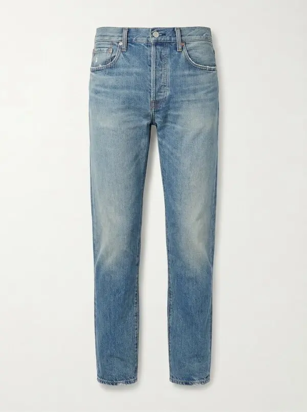 Gucci Logo Patch Straight-leg Jeans
