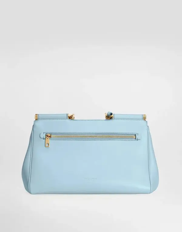 Dolce & Gabbana Sicily Foldover Top Tote Bag - Light Blue