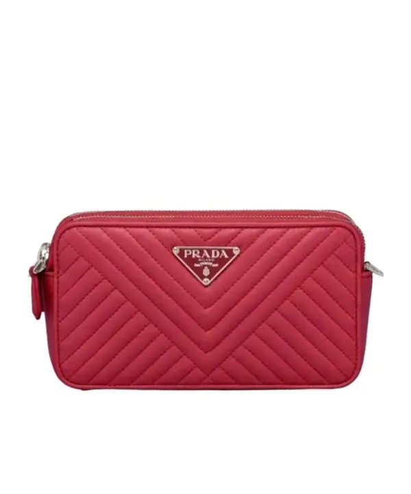 Prada Quilted Mini Bag - Red