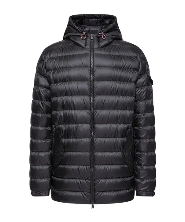 Moncler Oahu Hooded Short Padded Jacket - Black