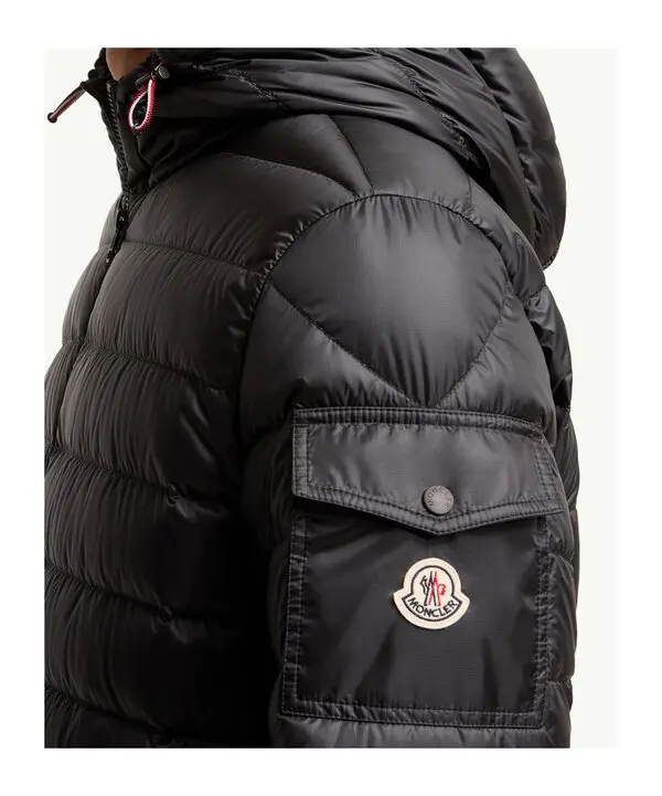Moncler Oahu Hooded Short Padded Jacket - Black