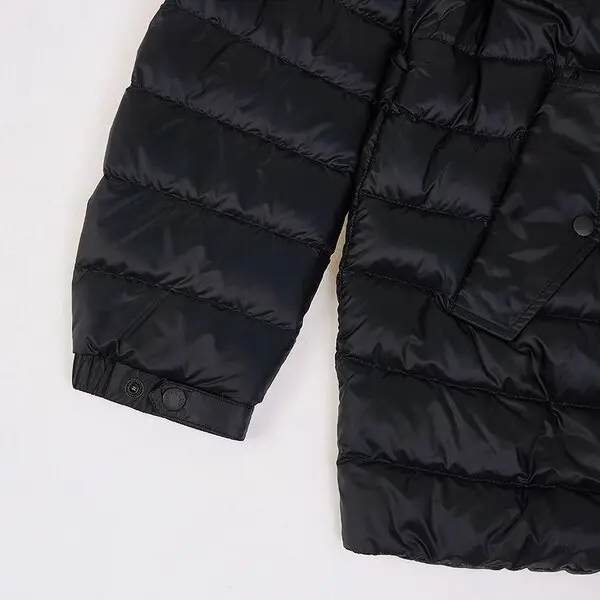 Moncler Oahu Hooded Short Padded Jacket - Black