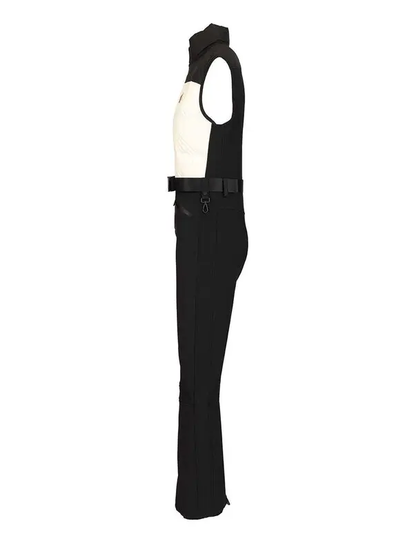 Moncler High Neck Sleeveless Ski Jumpsuit - Black