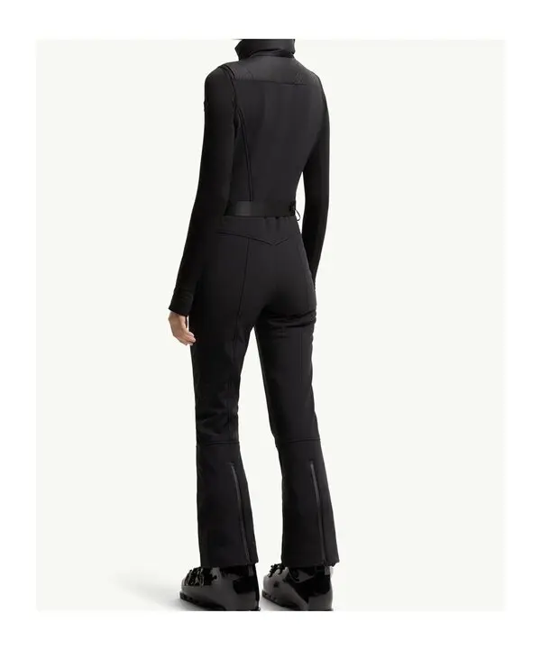 Moncler High Neck Sleeveless Ski Jumpsuit - Black