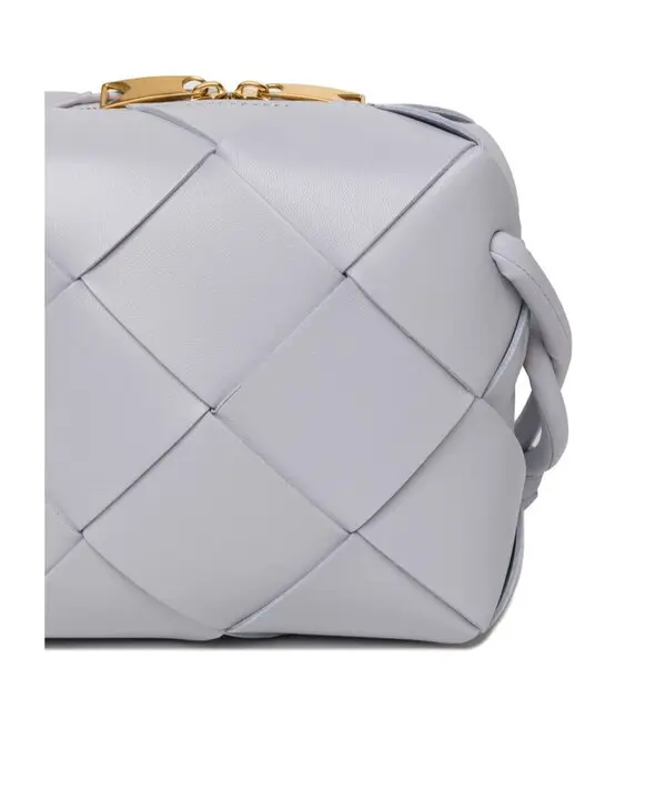 Bottega Veneta Mini Cassette Shoulder Bag - Oyster