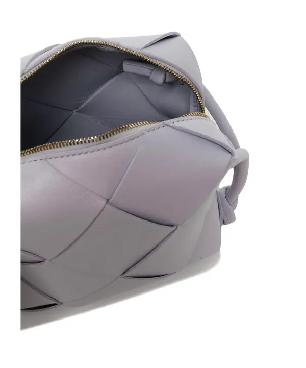Bottega Veneta Mini Cassette Shoulder Bag - Oyster