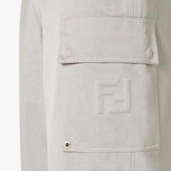 Fendi Tailored Cargo Pants - Light Gray