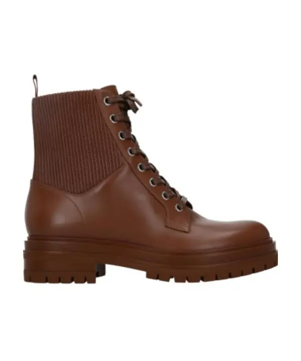 GIANVITO ROSSI Round-head Lace-up Boots