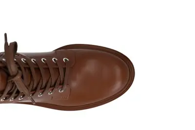 GIANVITO ROSSI Round-head Lace-up Boots