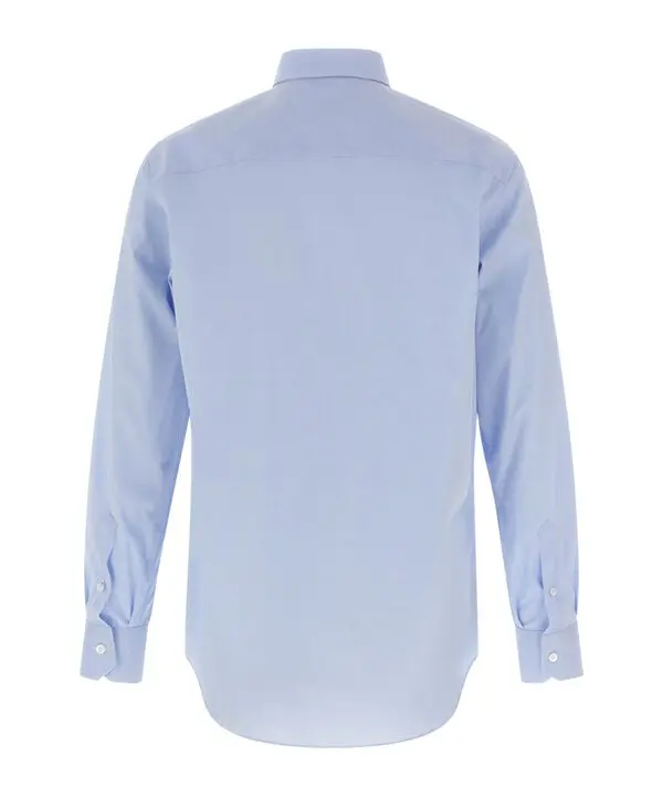 Brioni Long-sleeved Buttoned Shirt - Light Blue