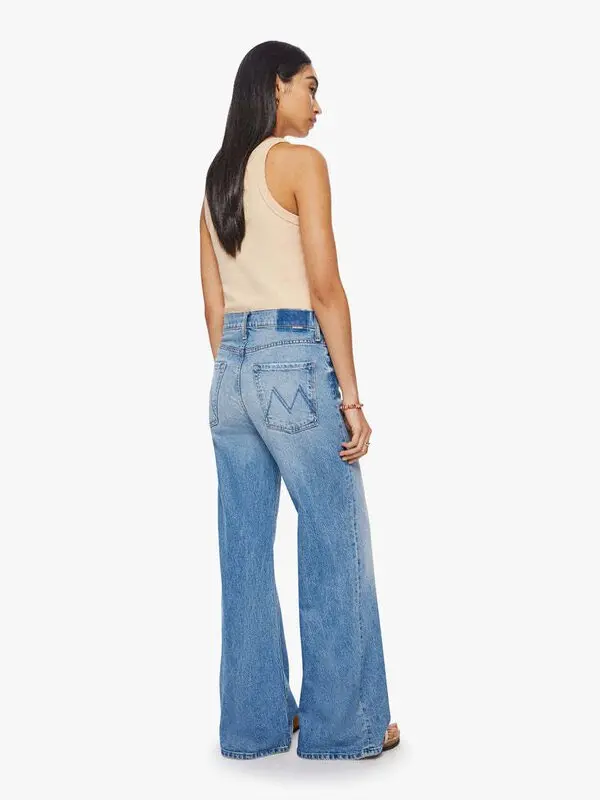 MOTHER The Ditcher Roller Flared Jeans - Blue