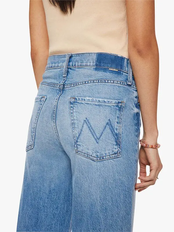 MOTHER The Ditcher Roller Flared Jeans - Blue