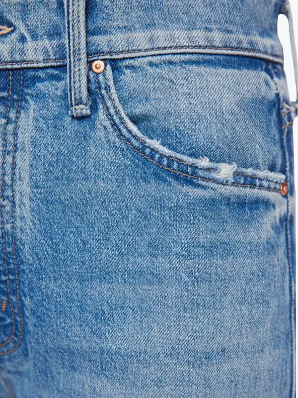 MOTHER The Ditcher Roller Flared Jeans - Blue